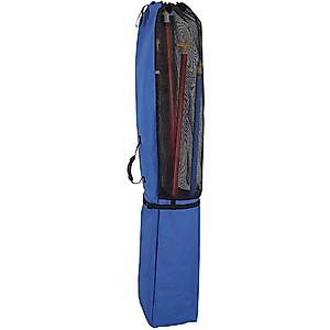 NRS Kayak Paddle Bag for 20 Paddles - Ergonomic Rubber Handle for Comfortable Carrying | Kayak Paddle Storage Bag - Great for Livery - Large, Blue/Black
