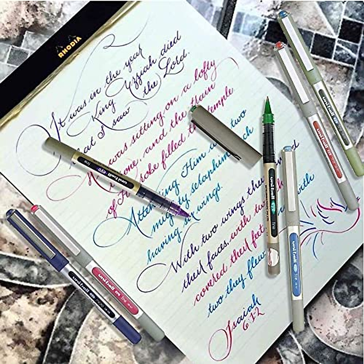 Uni-Ball EYE UB-157 Rollerball Pen 0.7mm Ball [Pack of 10] One of each colour