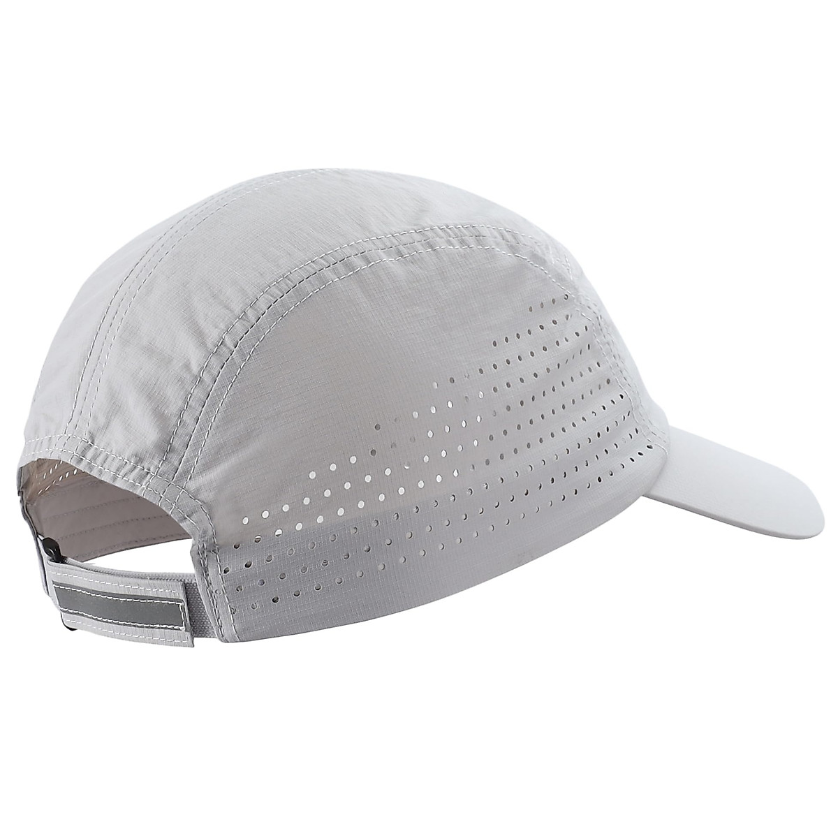 Connectyle Unisex Quick Dry Outdoor Sports Hat for Men Women UPF 50+ Cooling Run Cap Adjustable Baseball Fit Cap Light Grey