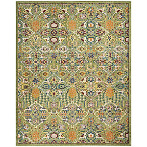 Nourison Allur Traditional Sage Ivory 7'10" x 9'10" Area Rug, Easy Cleaning, Non Shedding, Bed Room, Living Room, Dining Room, Kitchen (8x10)