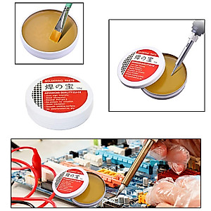 4-in-1 welding tool set, soldering iron tip cleaner + 0.6mm solder wire (1.76 oz / 50 g) + Rosin Solder Flux Paste (0.35 oz / 10 g), no-clean soldering core (2.0mm, 29.5 inches)
