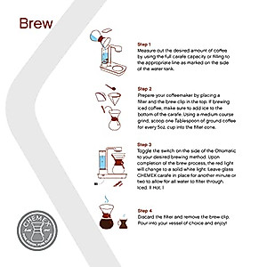 Chemex Ottomatic Coffeemaker Set - 40 oz. Capacity - Includes 6 Cup Coffeemaker