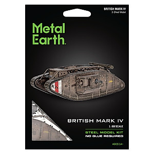 Metal Earth British Mark IV Tank 3D Metal Model Kit Fascinations