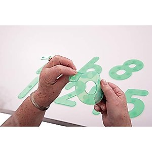 TickiT SiliShapes Dot Numbers - Set of 10 - Transparent Silicone Numbers with Corresponding Dots to Count - Teach Numbers, Counting and Subitizing