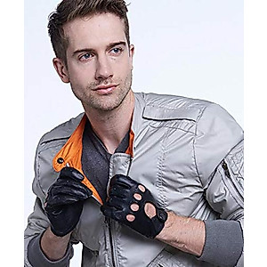 Pratt and Hart Silverstone Our Bestselling Men's Leather Driving Gloves Size L Black