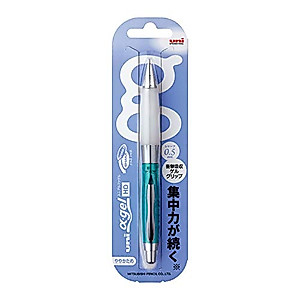 uni Alpha-Gel Shaker Mechanical Pencil with Slightly Firm Grip 0.5mm, Chrome Green (M5618GG1PC.6)