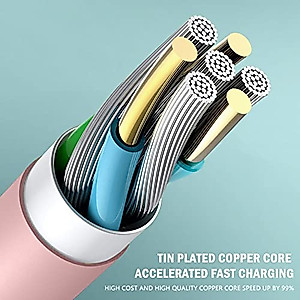BGNTBUK Phones Chargers Android USB C Cable Right Angle 90° Elbow USB A to C Liquid Silicone Fast Charging Cable Usb3 A to B
