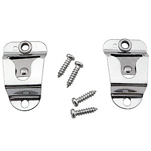 BLLNDX Microphone Holders 2PCS Mic/CB Mic Hanger Clips Microphone Clip Hook Microphone Hang Up Clip with Screws for Kenwood Mobile Radio
