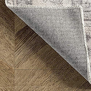 nuLOOM Brielle Machine Washable Vintage Medallion Area Rug, 5' x 8', Grey