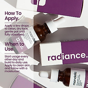 Natural Outcome Mandelic Acid 10% | Anti-Aging AHA Facial Serum with Hyaluronic Acid | Targets Fine Lines, Dark Spots, and Wrinkles | Clarifies Acne and Stimulates Natural Collagen Production | 1 Oz