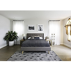 Novogratz by Momeni Rugs Villa Collection Sardinia Indoor/Outdoor Area Rug, 2'7" x 7'6" Runner, Charcoal