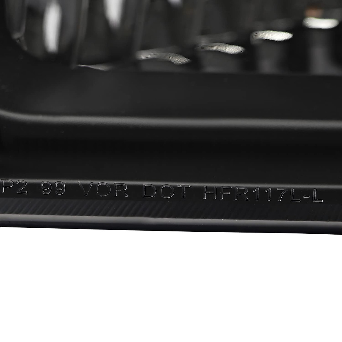 SPEC-D TUNING 1Pc Black Clear Led Headlights Compatible with 1999-2004 Ford F250 F350 F450 Super Duty, 2000-2004 Ford Excursion, L+R Pair Head Light Lamp Assembly