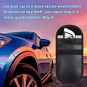8PCS Upgraded Faraday Bag for Key Fob Faraday Key Fob Protector Key Pouch Key Case for Car Keys RFID Pouch Keyfob RFID Signal Blocking Bag Anti Theft Pouch Anti Hacking Case Blocker (Without Key Ring)