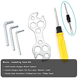 CenterZ Bike Rear Seat Cushion with Safety Backrest + Backseat Armrest Handrail + Foldable Hidden Bicycle Footrests + Handlebar Bell (Universal Cycling Kit with Installing Repairing Tools Set), Black