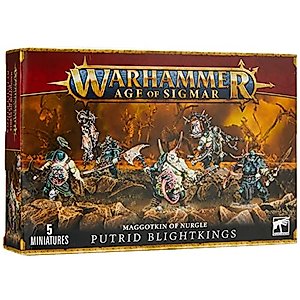 Games Workshop 99120201041 Nurgle Rotbringers Putrid Blightkings Tabletop and Miniature Gaming, Black