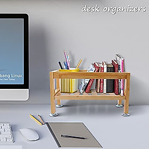 Tohomes bathroom organizer bamboo shelf Over The Toilet Storage Cabinet kitchen organization and storage Plant Stand Save Space