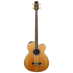 Takamine G Series GB72CE-NAT Jumbo Acoustic Electric Bass Guitar, Natural