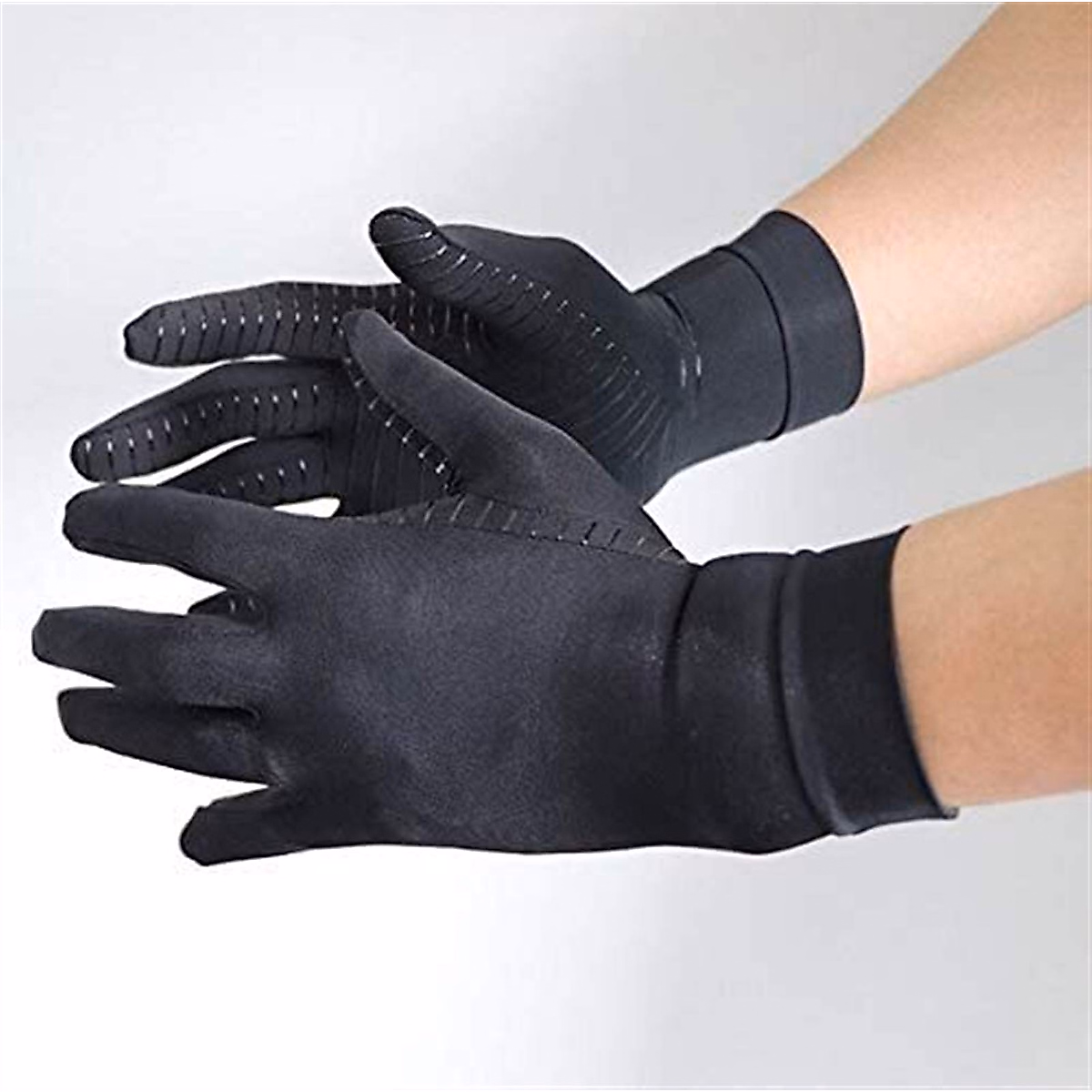 XJXJ Gaming Gloves Silicone Grip Anti-Slip Anti-Sweat Stoma Breathable Design Full Finger Gloves Perfect Comfortable Fi. rheumatoid arthritis gloves (Size : L)