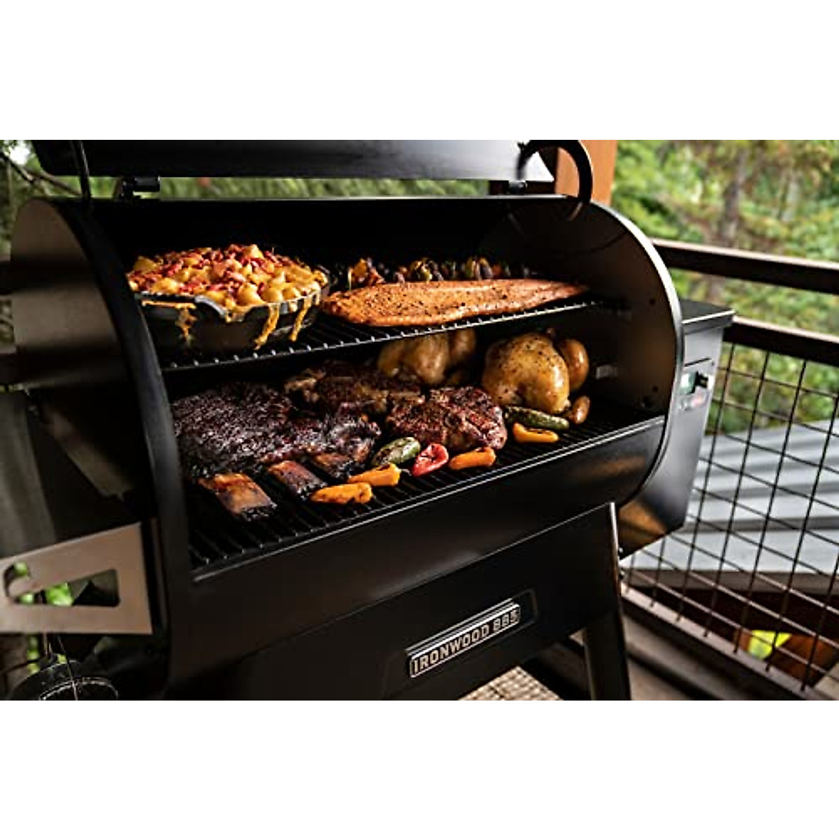 Traeger Grills Ironwood 885 Wood Pellet Grill and Smoker with WIFI Smart Home Technology, Black