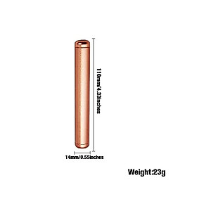 Metal Tube Container, Tube Airtight Waterproof Storage Holder, Travel Storage Box Fit in Pocket Purse Lightweight Portable for Travel 2Pcs