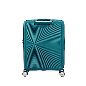 American Tourister Soundbox - Spinner Small Expandable Hand Luggage, 55 cm, 41 liters, Green (Jade Green)