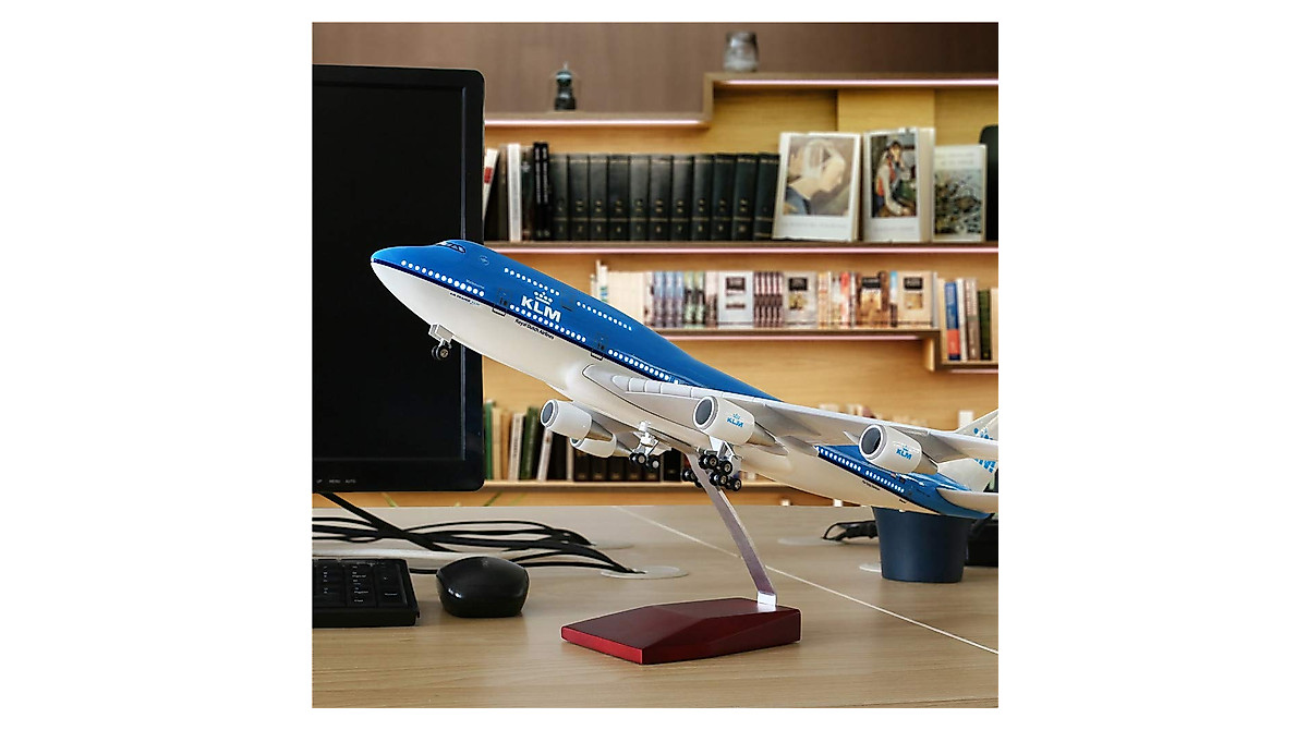 24-Hours 18” Scale Airplane Model with LED Light by KLM