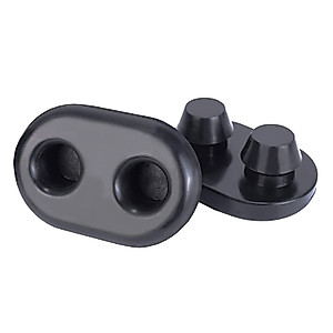 XiyaxiVici 2 PCS Cooler Feet Replacement Non-Slip Non-Scratch Rubber Feet for Coolers Models 45qt 65qt 110qt 145qt, Thickened and Enlarged Soft Rubber Feet Outdoor Camping Protection Black