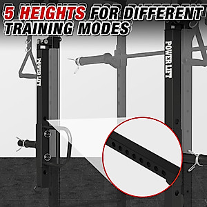ER KANG Adjustable Jammer Arms for Power Cage, Fit 2"x2" Power Cage, 600LBS Capacity Lever Arm, Squat Rack Attachment for Body Strength Training Home Gym (50mm*50mm)
