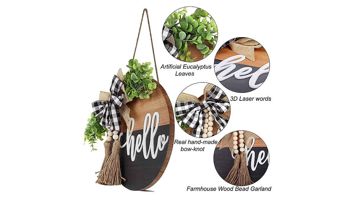 Hello Home Sign - Perfect for Any Season Decor