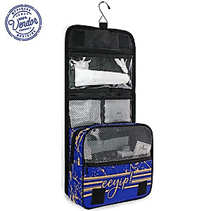 BBGreek Sigma Gamma Rho Paraphernalia - Toiletry Travel Bag Organizer with Hanging Hook - Poodle - Cosmetic Make-Up Case for Women - SGRho - Official Vendor