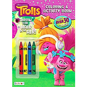 Disney Princess MLP Trolls Coloring Book Ultimate Activity Set Bundle for Girls Kids Toddlers - 4 Coloring Books Featuring Disney Princess, Frozen , My Little Pony and Trolls