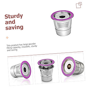 OSALADI Coffee Capsule Cup Espresso Shot Tea Diffuser Coffee Accessory Coffee Filter Espresso Machine Accessories Portable Water Filter Coffee Filter Cup Stainless Steel