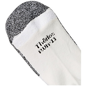 thorlos mens Lrcm Thin Cushion Running Low Cut athletic socks, White/Navy, Large US
