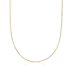 Ross-Simons 1mm 14kt Yellow Gold Adjustable Popcorn-Chain Necklace