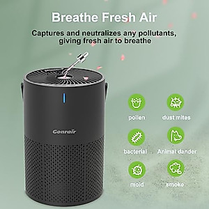 2 Pack Air Purifiers for Home,5 Layers H13 HEPA Air Filter, 22db Quiet Air Purifiers for Bedroom Pets,Desktop,Kitchen,Filter 99.99% Smoke,Pollen, Pet Dander,Dust, Ozone Free, Available for California