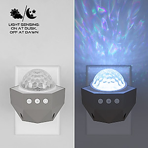 ENBRIGHTEN Galaxy Projector Light, Plug in, Night Light, Galaxy Ceiling Projector, Night Light Projector, Star Galaxy Projector, Galaxy Ceiling Projector for Bedroom, Playroom, and More, 70334-T1