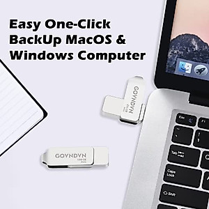 GOVNDVN Photo-Stick-Computer 256GB Easy-One-Click-Photo-Backup-Stick for Computer Photosticks Backup Photos Videos Organizer-Device Storage-Memory-Sticks USB Flash-Drive PC Windows Mac Laptop