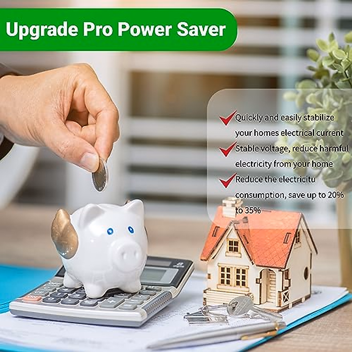 Esaver Watt, Upgrade Pro Power Saver Energy Saving Device, Electricity Saving Box, Balance Current Power Saver Wattsave Power Saver for Household Office Market - US Plug 90V-250V 30KW (6 Pack)