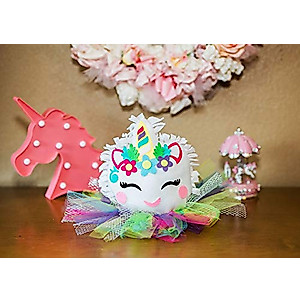 Ruckus Kids Unicorn Pillow Craft – DIY Cute Colorful Fleece Knot Pillow Kit – No-Sew Easy-to-Make Arts and Craft Kit for Kids– Unicorn Bedroom Decor