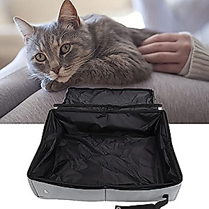 FAMKIT Waterproof Folding Cat Litter Box Portable HomeOutdoor Camping Toilet with Cover Easy Sof
