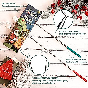 SANTAMADE Santa's Claws Stocking Stuffers for Men Women, Meat Claws for Shredding and Marshmallow Roasting Sticks
