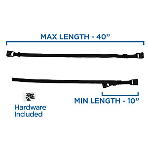 Mount-It! Safety Straps for TV, Furniture, Bookcase, Dresser and TV Stands - Anti-Tip Strap Television Anchor Kit for Baby Proofing, Earthquake Protection, 2 Pack, Mounting Hardware Included