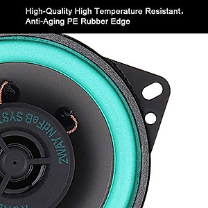 ePathChina 4 Inch 100W Universal Car HiFi Coaxial Speaker Vehicle Door Auto Audio Music Stereo Full Range Frequency Loudspeaker