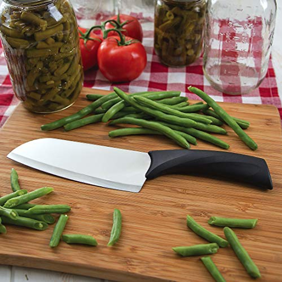 Rada Cutlery Anthem Series Cook’s Knife Stainless Steel Blade with Ergonomic Black Resin Handle, 12 Inches