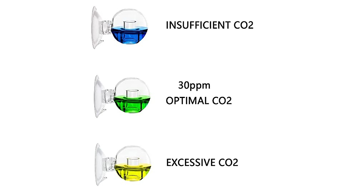 MagTool Aquatic CO2 Drop Checker for Aquarium Plants & Fish
