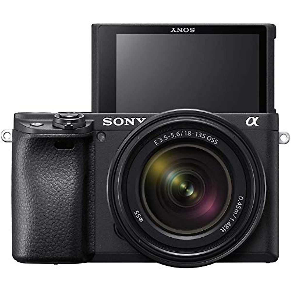 Sony Alpha A6400 4K Wi-Fi Digital Camera & 18-135mm Lens with 32GB Card + Battery & Charger + Case + Filters + Tripod + Flash + Telephoto & Wide-Angle Lens Kit