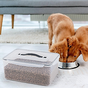 Qskely 4-Pack 15 Quart/14.5 L Kitchen Airtight Food Storage Container Set, Bread Keeper with Airtight Lid