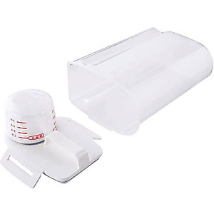 Rice Airtight Storage Container Plastic Rice Storage Bin Cereal Containers Dispenser Kitchen Storage Container with Pour Spout Holds Over 4-5 LBS for Cereal, Flour, Oatmeal