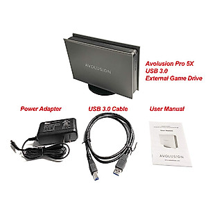 Avolusion PRO-5X 4TB USB 3.0 External Hard Drive for PC, Mac, PlayStation & Xbox (Grey) - 2 Year Warranty (Renewed)