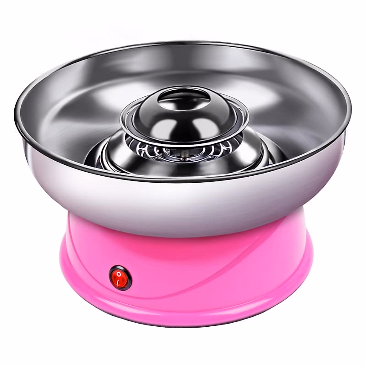 URHELP Candy Cotton Maker Easy Clean Candy Floss Machine for Kids' Birthday Party Christmas Day (RED)